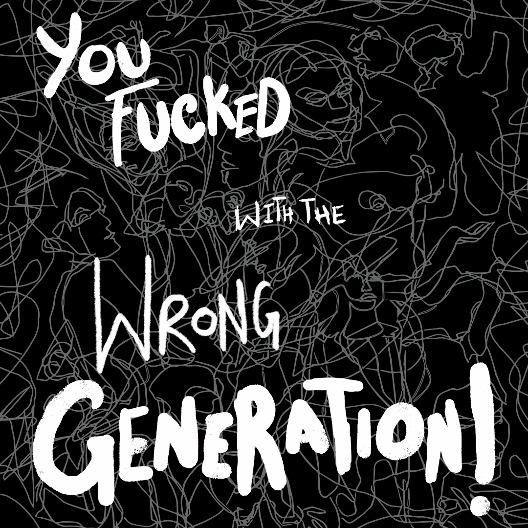 WRONG GEN OVERSIZED T-SHIRT (BLACK) – Sleven